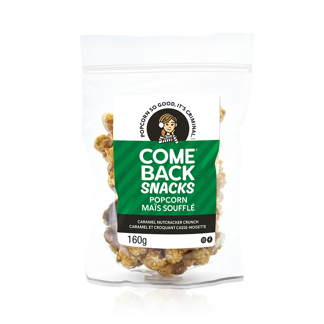 Nutcracker Crunch Caramel Popcorn – Comeback Snacks